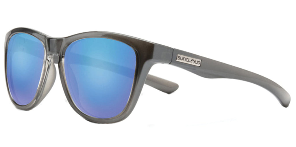 Suncloud Topsail Polarized Crystal Silver Soft Square w/ Mirror Lens – Eyedictive