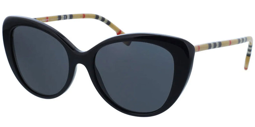 Burberry Black/Vintage Check Oval Cat Eye – Eyedictive
