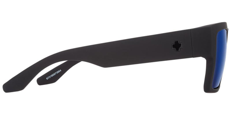 Spy Optics Cyrus Polarized Soft Matte Black Oversized Square – Eyedictive