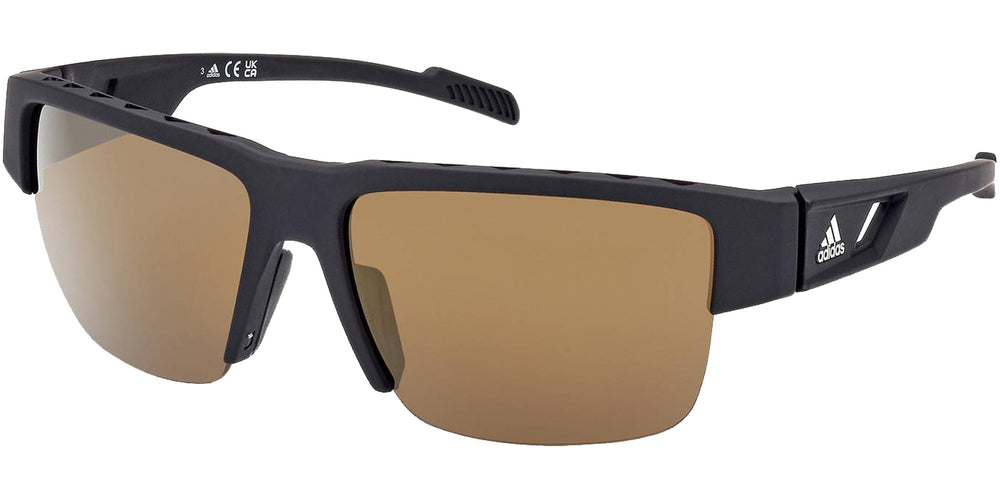 Adidas Polarized Black Semi-Rimless Browline Square – Eyedictive