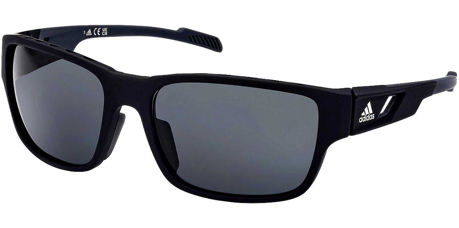 Adidas Polarized Matte Black Square Sport Wrap – Eyedictive