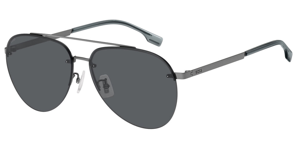BOSS by Hugo Boss Semi-Rimless Aviator w/ Titanium Temples – Eyedictive