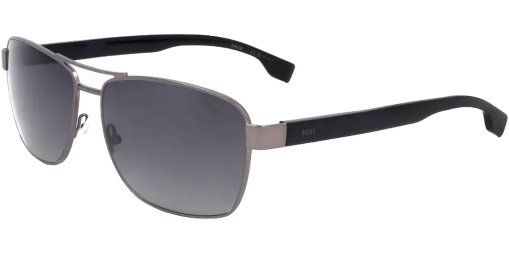 Boss by Hugo Boss Polarized Matte Dark Ruthenium Rectangle Navigator ...