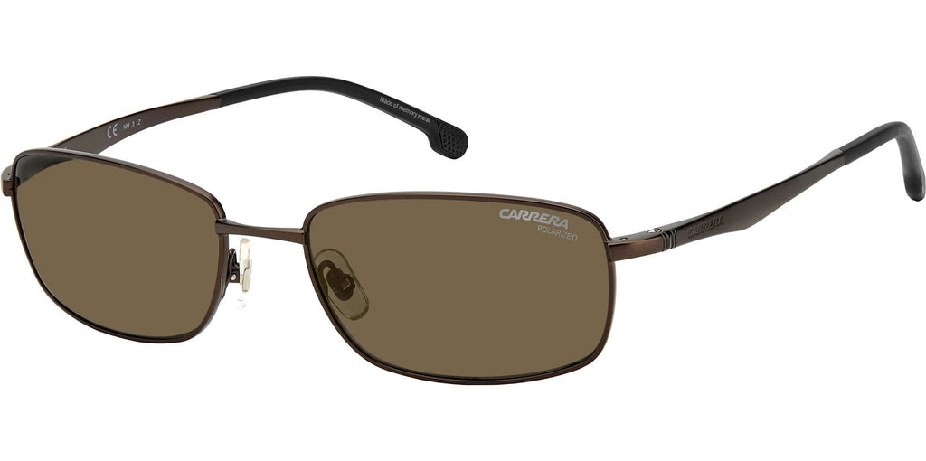Carrera Polarized Brown Metal Rectangle – Eyedictive