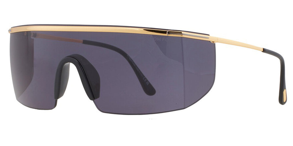 Tom Ford Pavlos Shiny Gold-Tone Shield – Eyedictive