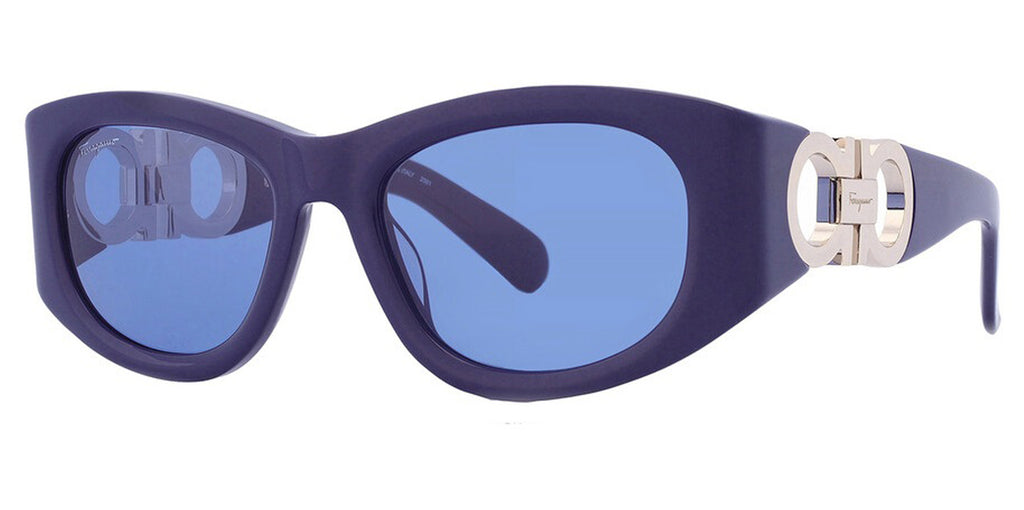 Ferragamo Blue Rectangle Cat Eye – Eyedictive