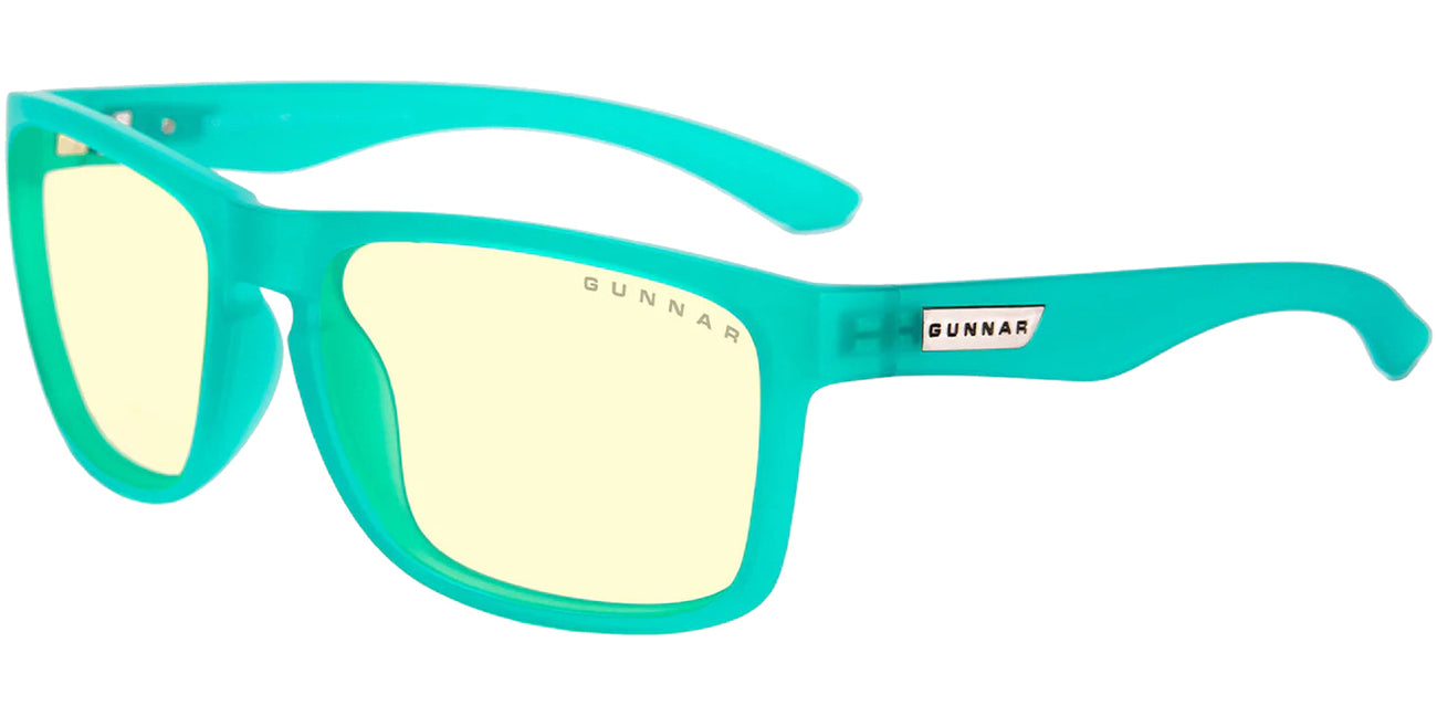 Gunnar Intercept Emerald Square Computer/Gaming Glasses w/ Gunnar Focu ...