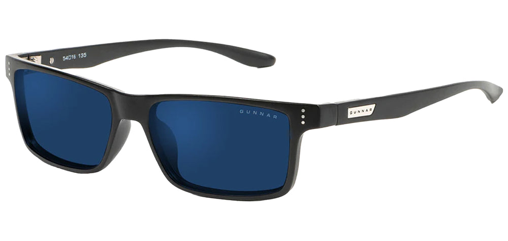 Gunnar Vertex Onyx Rectangle Blue Light Blocking Reading Glasses ...
