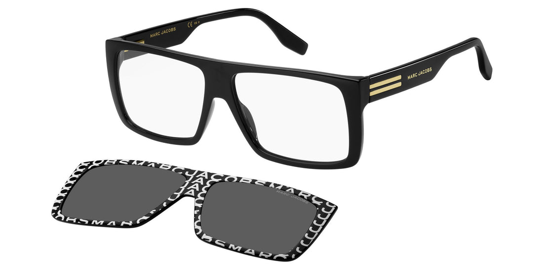 Marc Jacobs Square Eyeglass Frames w/ Clip-on Lens – Eyedictive