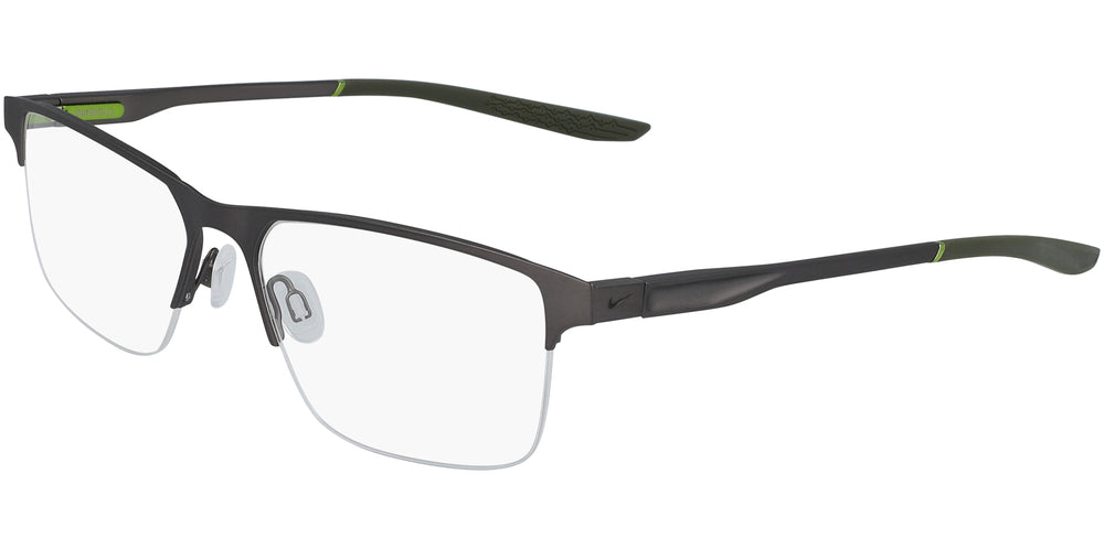 Nike Optical Semi-Rimless Rectangle Browline Eyeglass Frames – Eyedictive