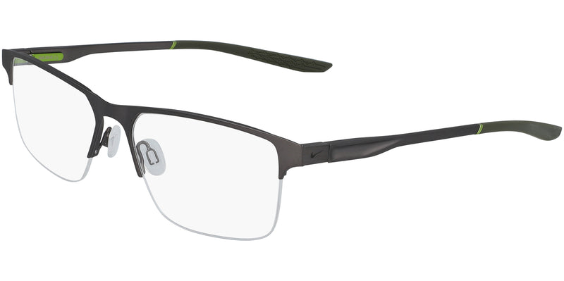 Nike Optical Semi-Rimless Rectangle Browline Eyeglass Frames – Eyedictive