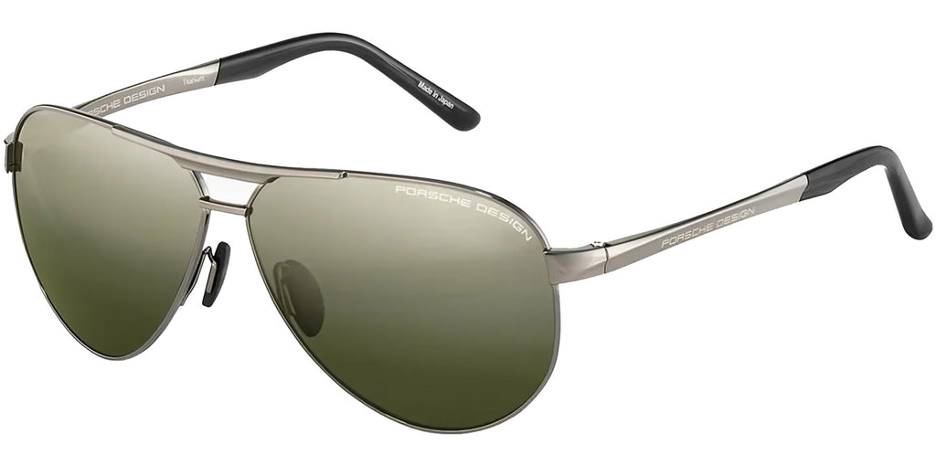 Porsche Design Polarized Titanium Aviator w/ VisionDrive XTR Lens ...