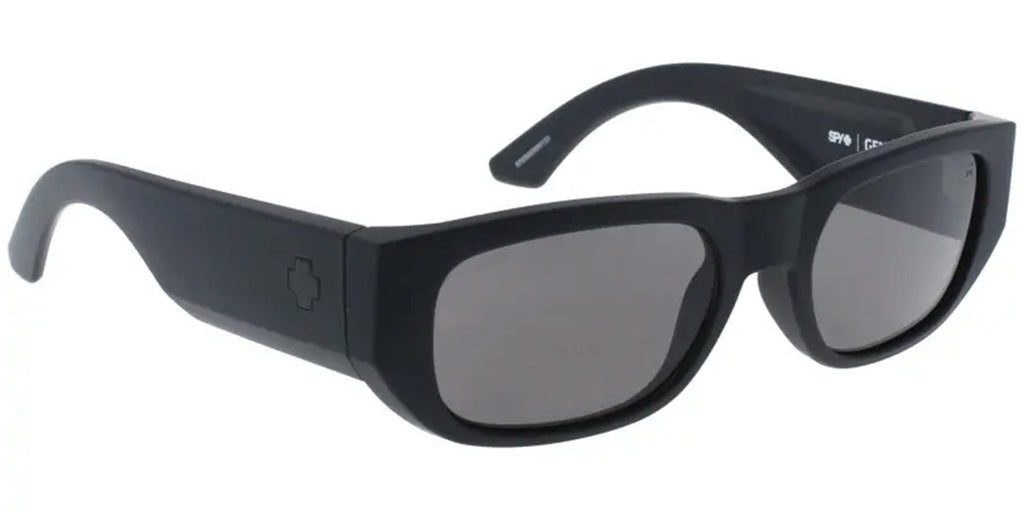 Spy Optics Genre Polarized Matte Black Wide Temple Rectangle w/ Happy ...