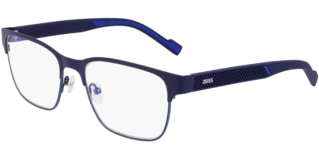 Zeiss Blue Square Browline Eyeglass Frames w/ 5-Barrel Hinges – Eyedictive