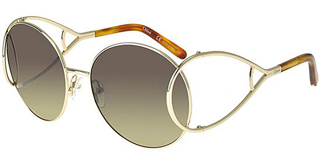 Chloe Jackson Gold-Tone/Blonde Havana Designer Round – Eyedictive