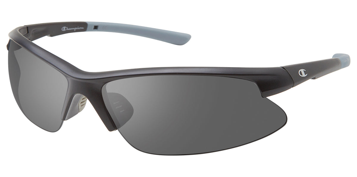 Champion C-Tech Matte Black Semi-Rimless Sport Wrap – Eyedictive