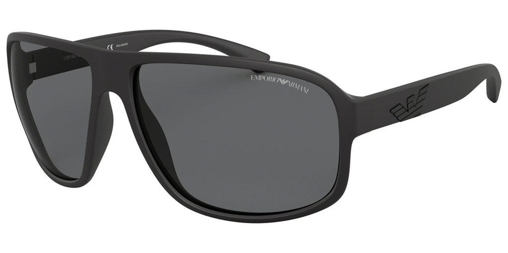 Emporio Armani Polarized Matte Black Pilot – Eyedictive