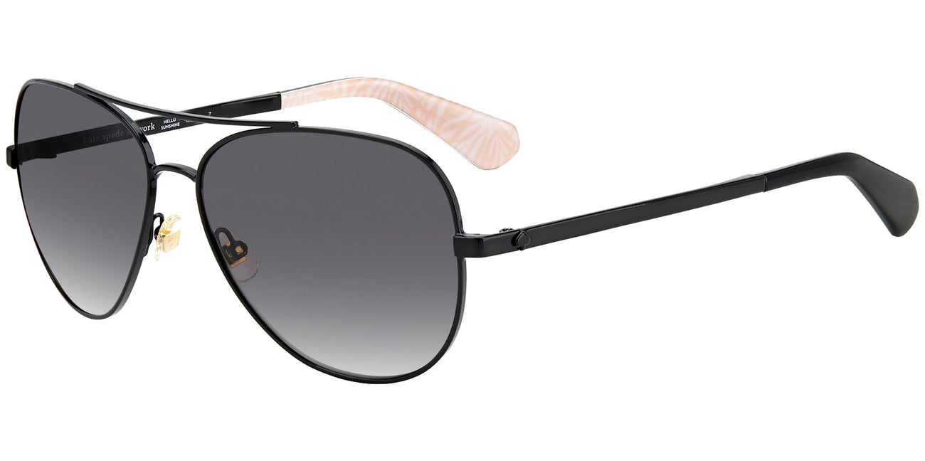 Kate Spade Avaline 2 Polarized Black Aviator w/ Gradient Lens – Eyedictive