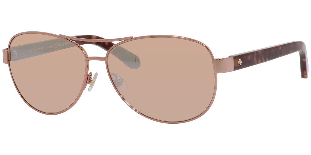 Kate Spade Dalia 2 Rose Gold-Tone Aviator – Eyedictive