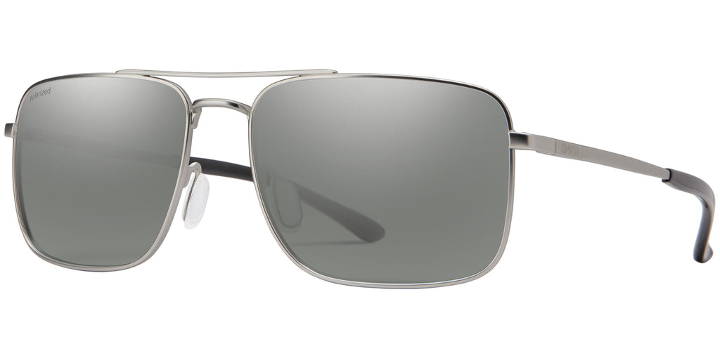 Smith Optics Outcome Polarized Matte Silver-Tone Navigator – Eyedictive