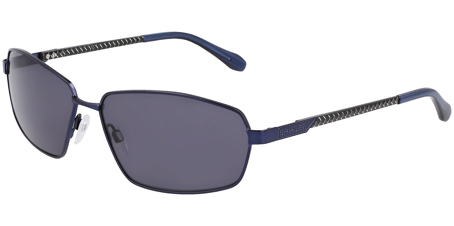 Spyder Navy Angled Rectangle w/ Carbon Fiber Temples – Eyedictive