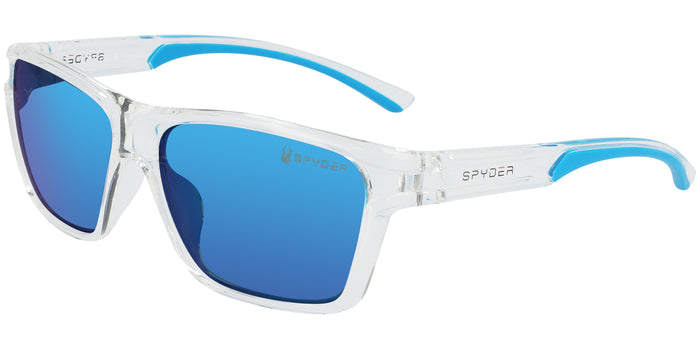 Spyder Polarized Modern Square Sunglasses w/ Rubberized Temples ...