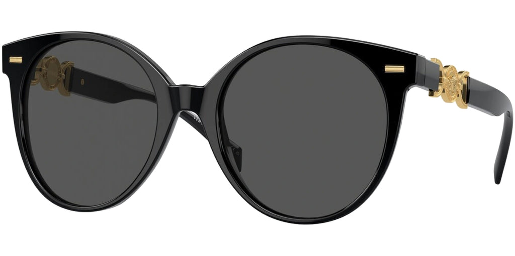 Versace Black Oversize Round Panto – Eyedictive