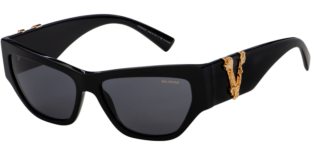 Versace Polarized Black Rectangle Cat Eye – Eyedictive